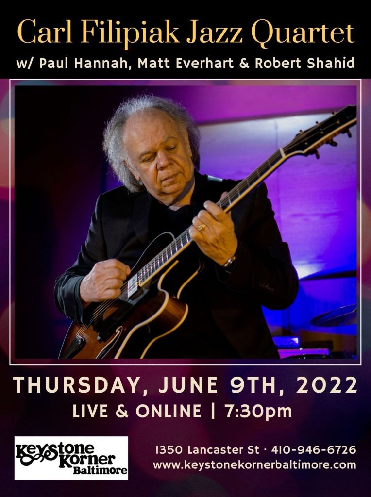 Carl Filipiak Jazz Quartet w/ Paul Hannah, Matt Everhart & Robert ...