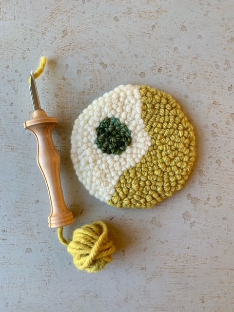 Make a Mug Rug using Punch Needle Rug Hooking | Visit Baltimore