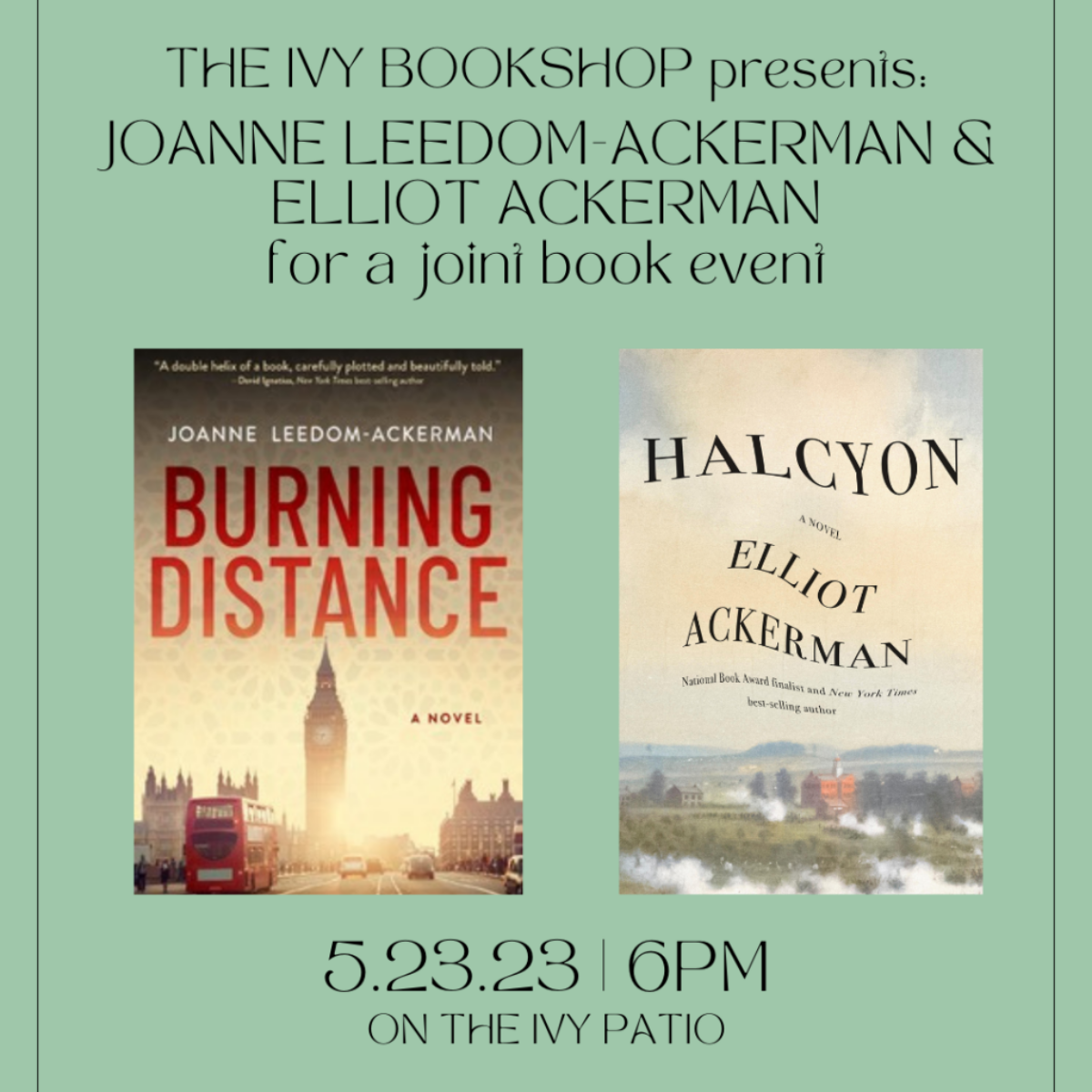 Joanne Leedom-Ackerman And Elliot Ackerman: Joint Book Event | Visit Baltimore