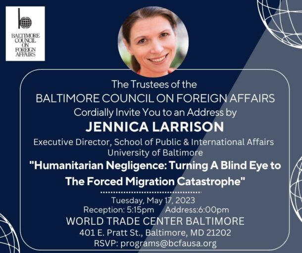 Jennica Larrison: Turning A Blind Eye to The Forced Migration Catastrophe | Visit Baltimore