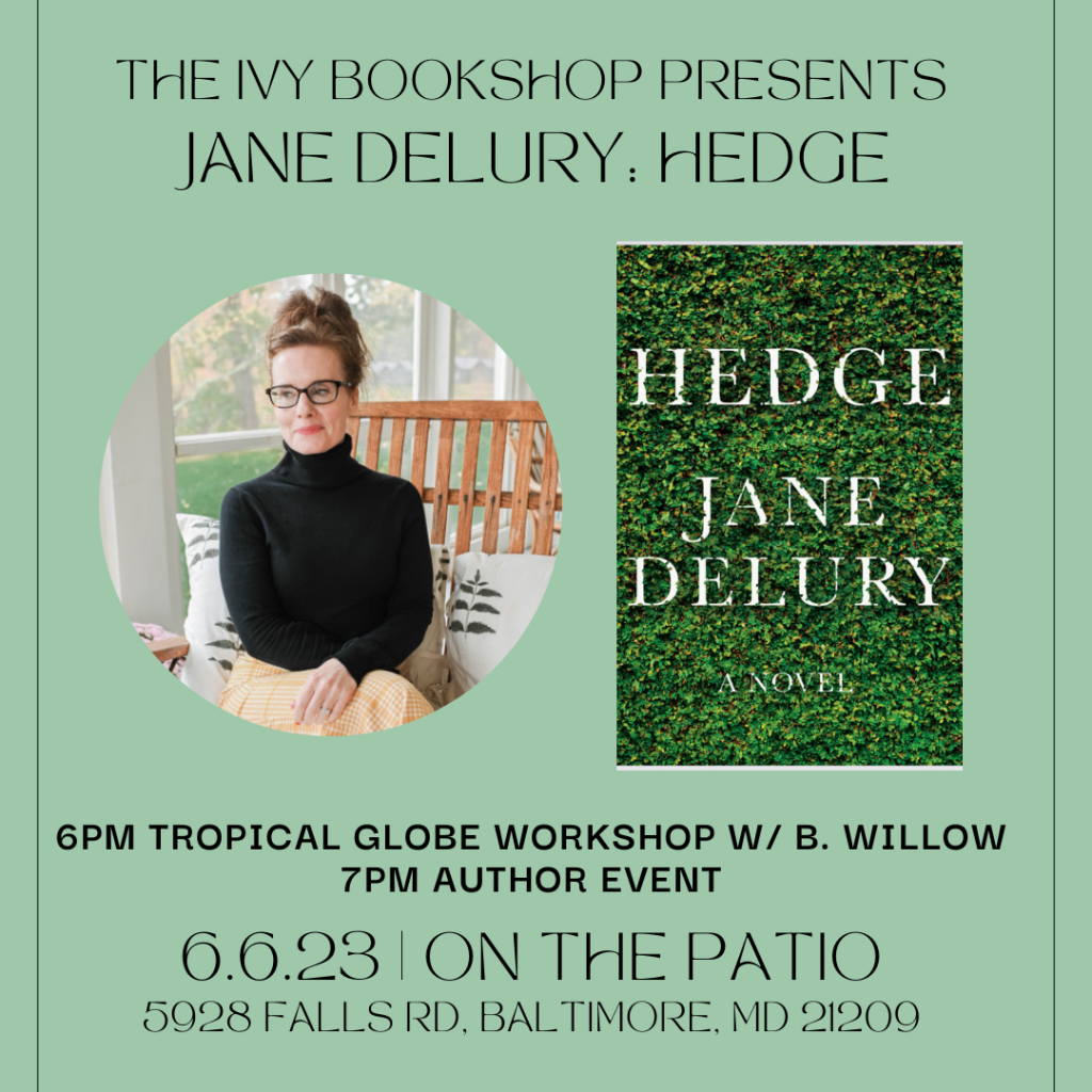 Jane Delury: HEDGE Book Launch | Visit Baltimore
