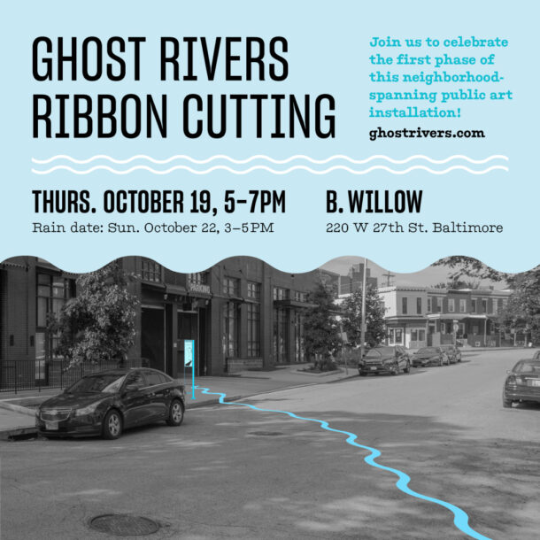 Ghost Rivers public art project ribbon cutting | Visit Baltimore