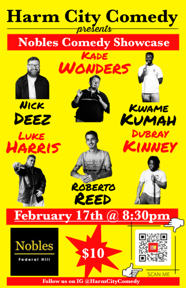 Nobles Comedy Showcase presented by Harm City Comedy | Visit Baltimore