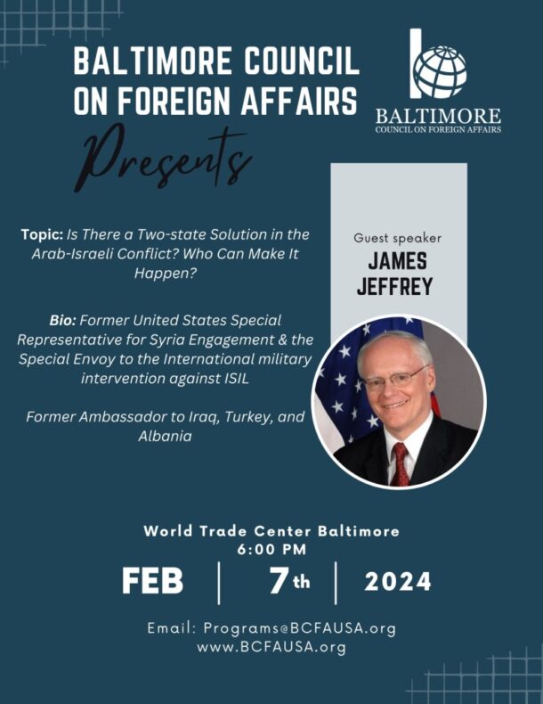 James Jeffrey: Is There a Two-state Solution in the Arab-Israeli ...